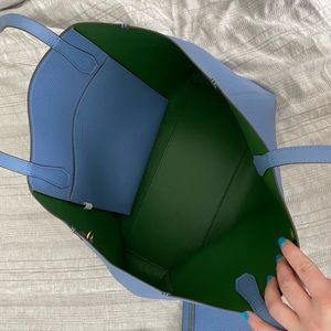 Tory Burch | Bags | Tory Burch Blake Tote Powder Blue | Poshmark